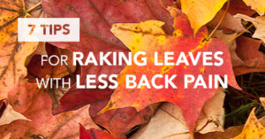 7 Tips for Raking Leaves with Less Back Pain | BenchMark Physical Therapy
